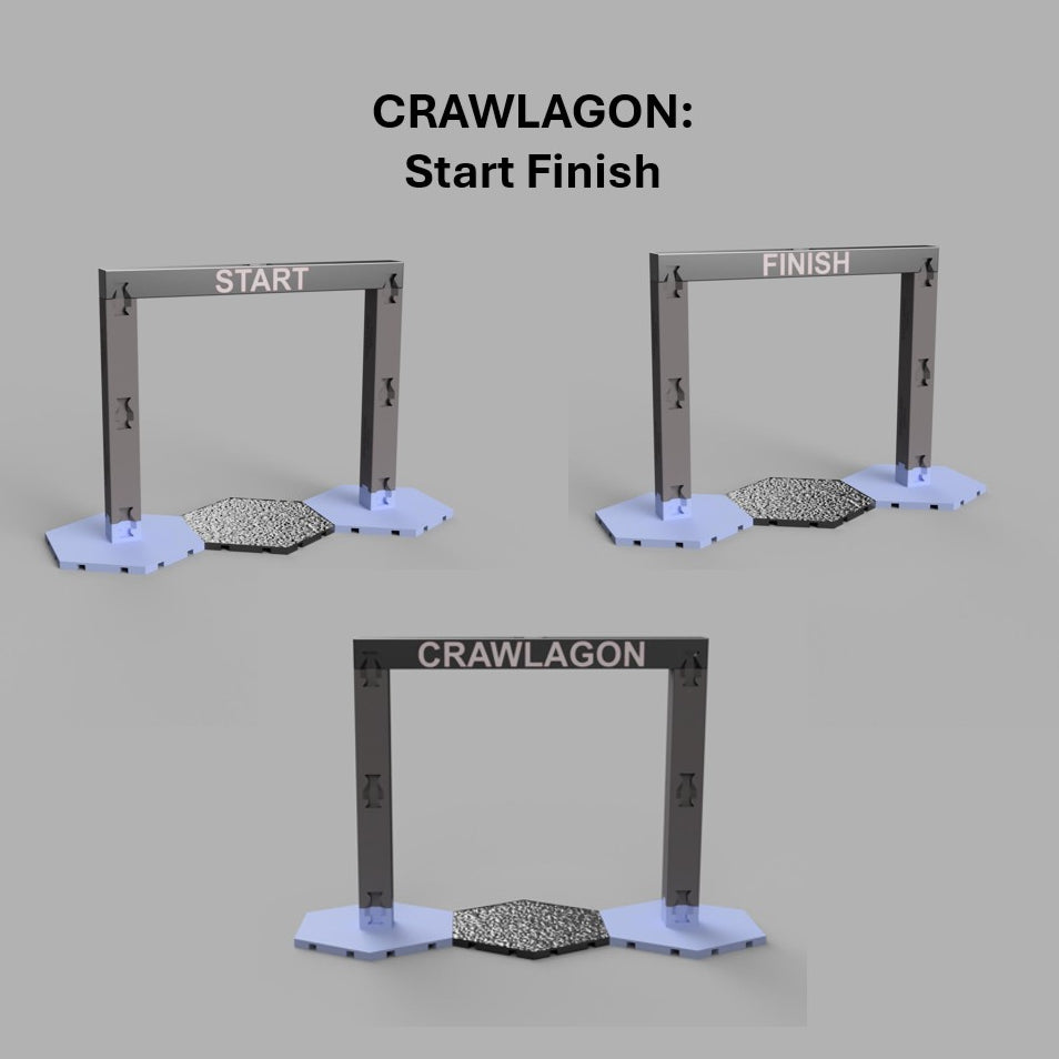 Start and Finish line set – CRAWLAGON